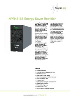 POA_Eaton NPR48-ES Rectifier - Product Brochure | Power On Australia ...